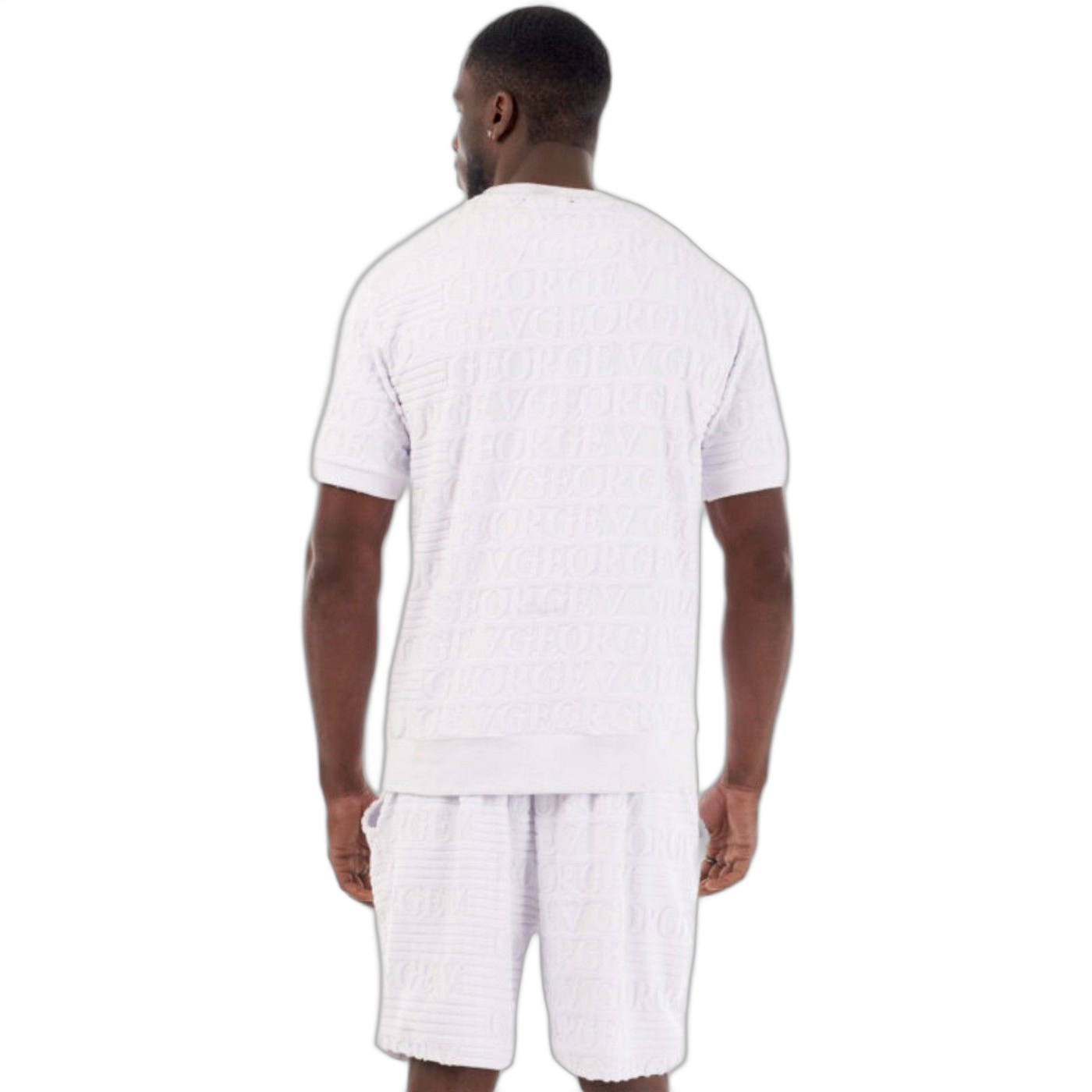 Conjunto George V Paris Streetwear Contraste Logo Blanco